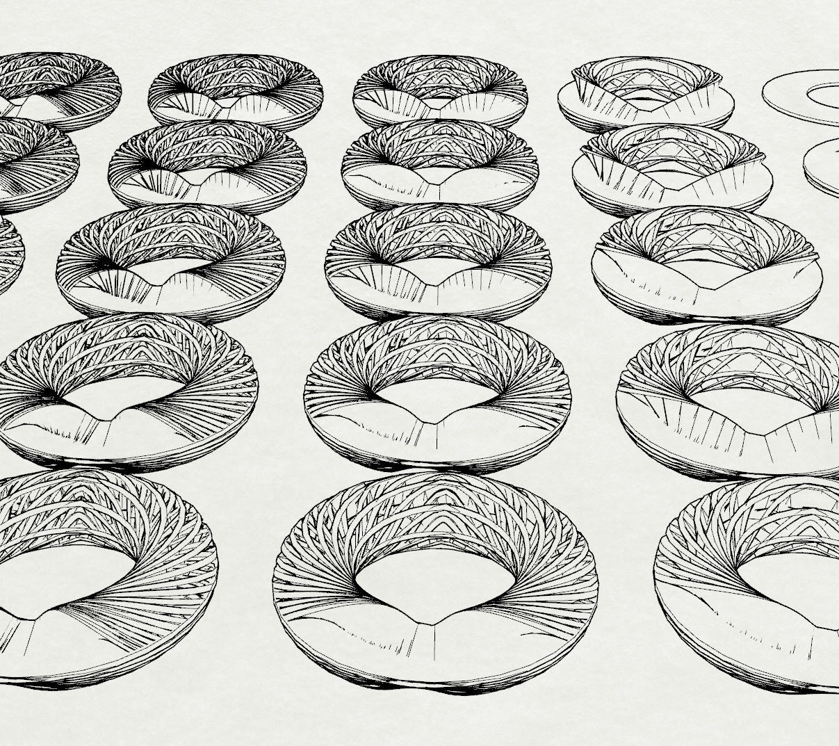 Mobius Rings 3D model 3D printable | CGTrader