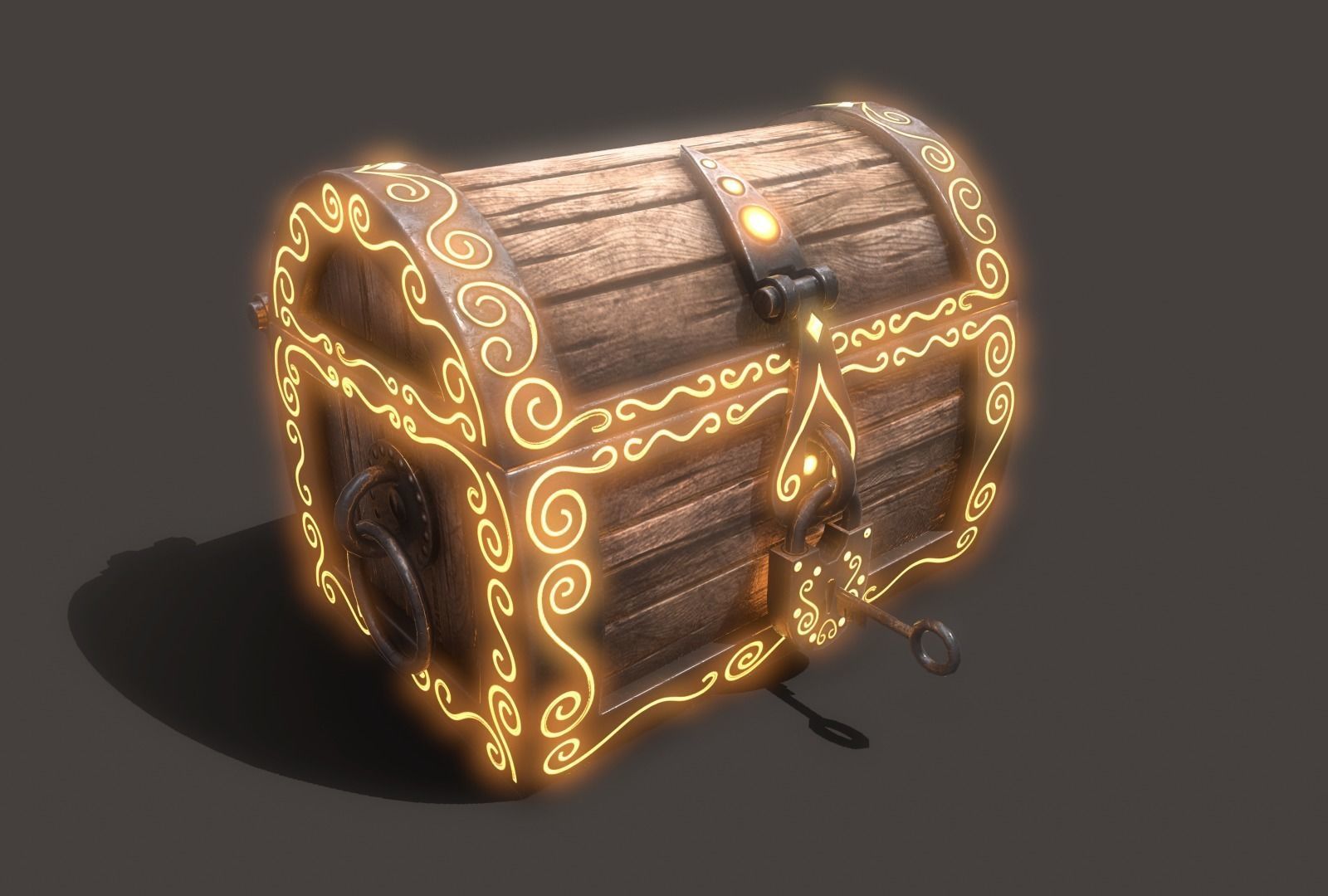 3D model magic chest VR / AR / low-poly | CGTrader