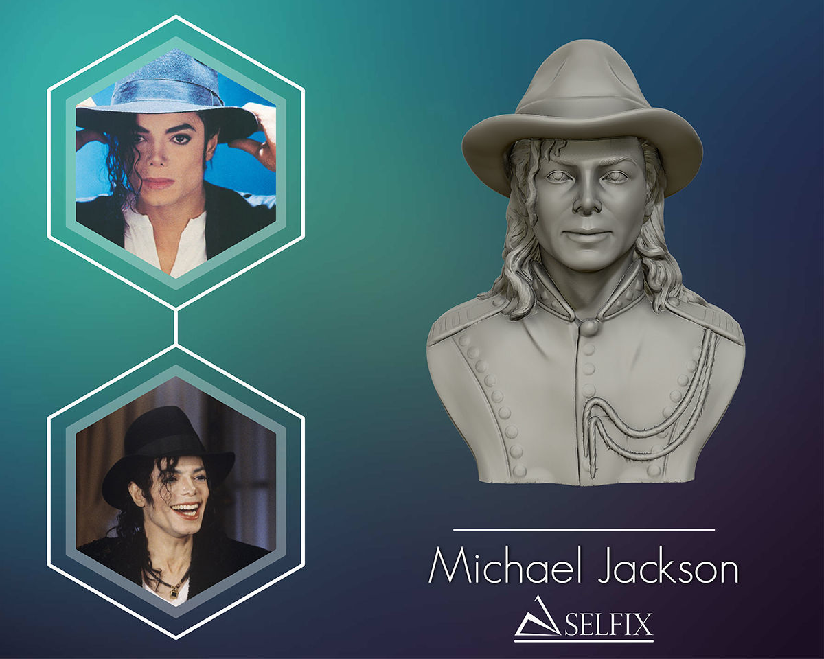 Michael Jackson 3D sculpture 3D model 3D printable | CGTrader