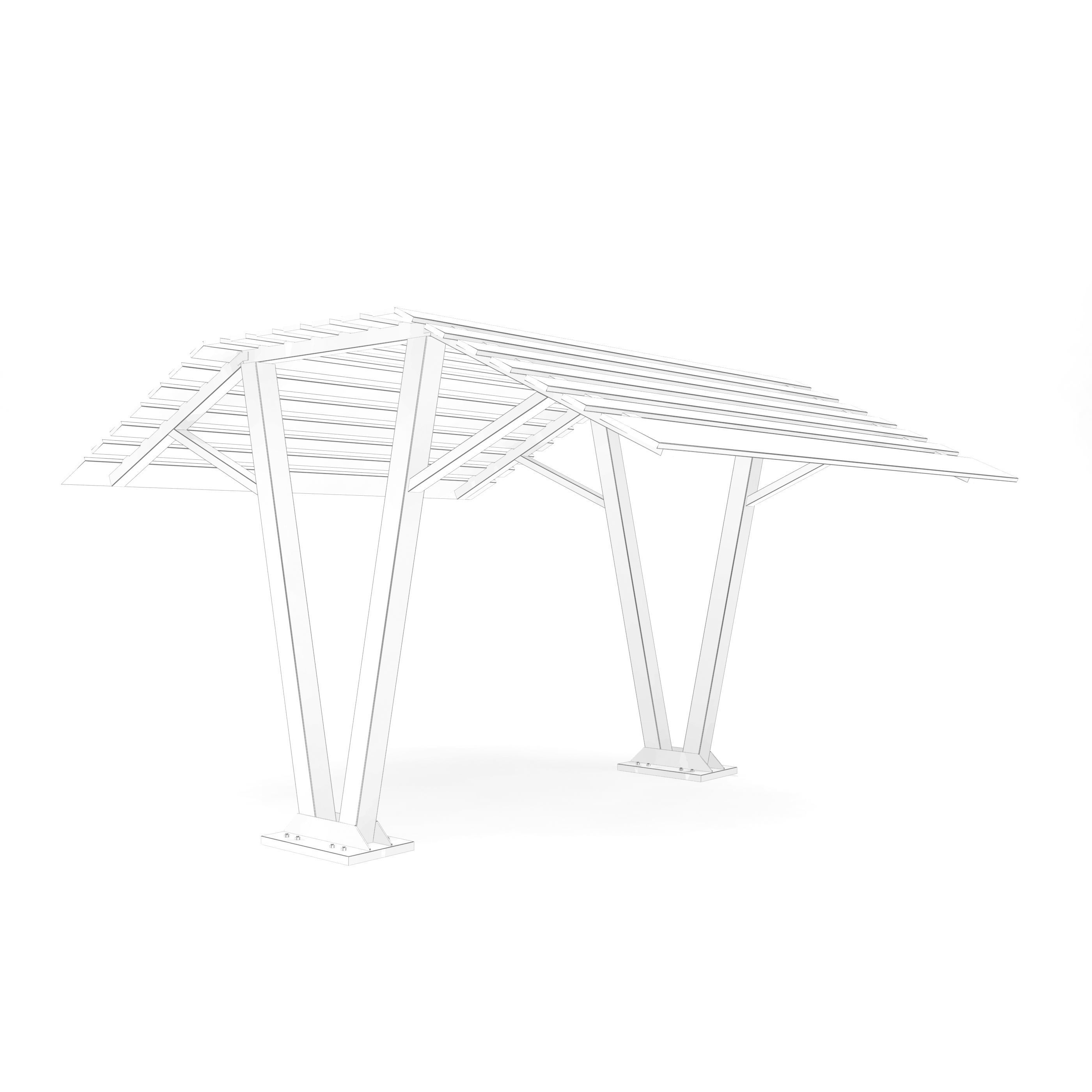 Wood Canopy 3D model | CGTrader