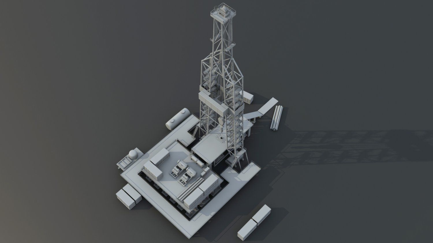Oil tower 3D model | CGTrader