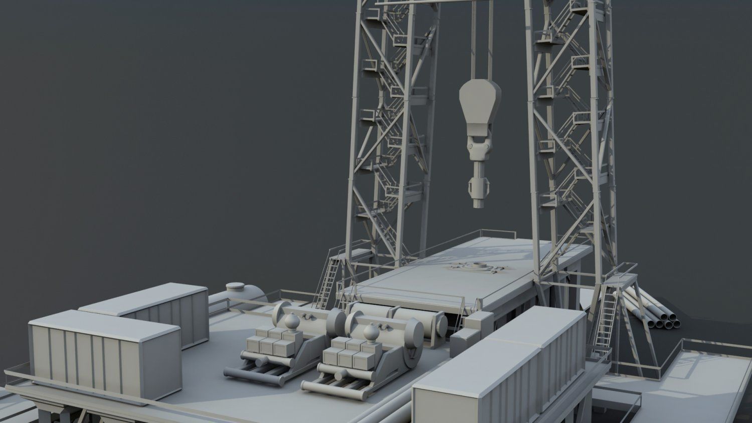 Oil tower 3D model | CGTrader