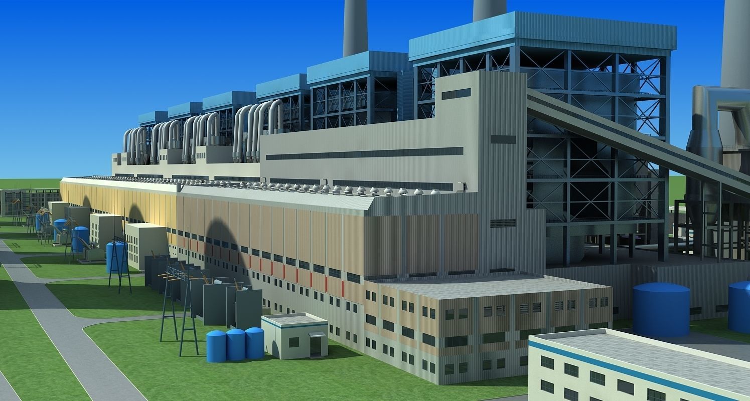 power plant 3D model | CGTrader
