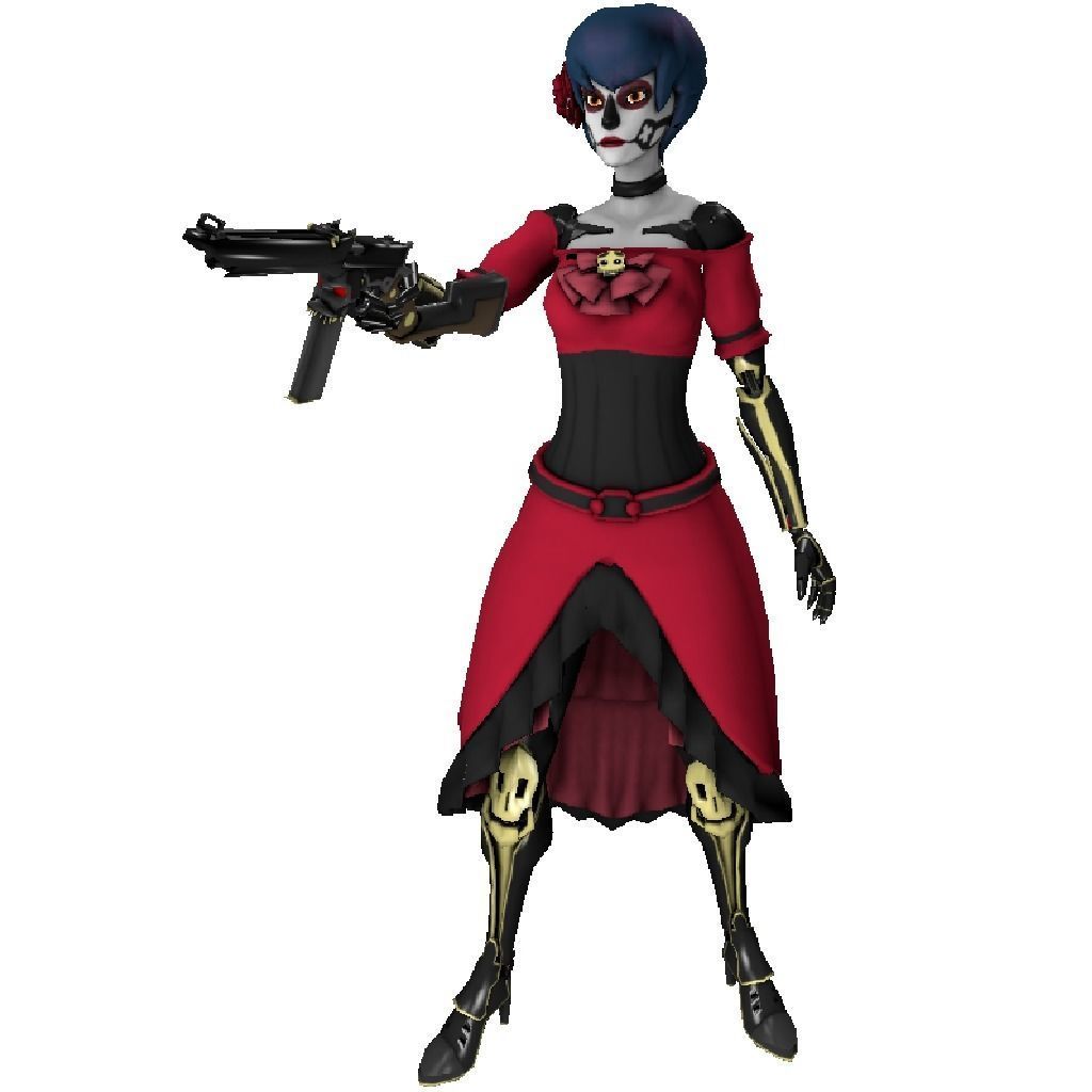 Calavera Overwatch fan-art Hero 3D model | CGTrader
