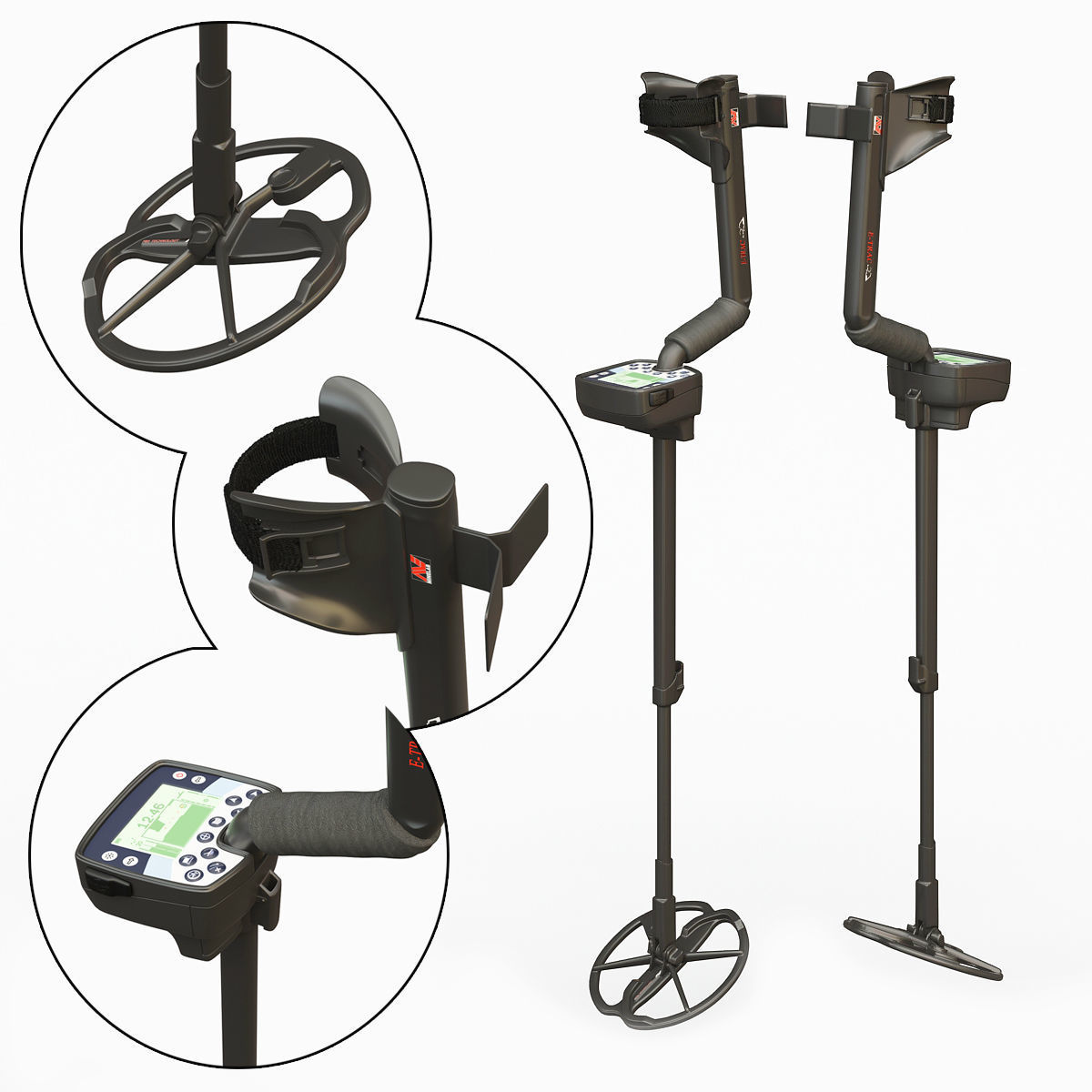 Minelab E-TRAC 3D model | CGTrader