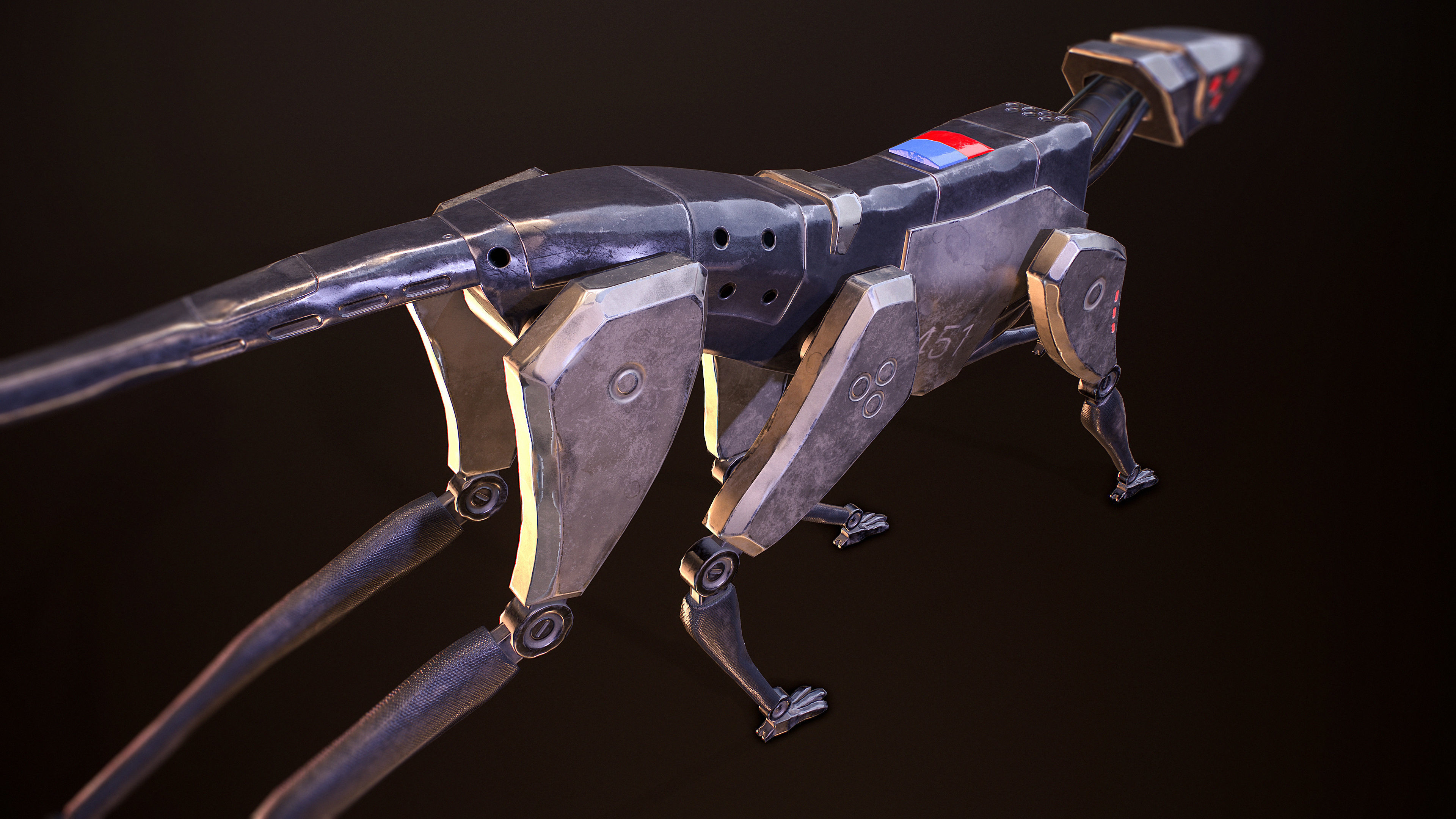 3D model Fahrenheit 451 Dog VR / AR / low-poly | CGTrader