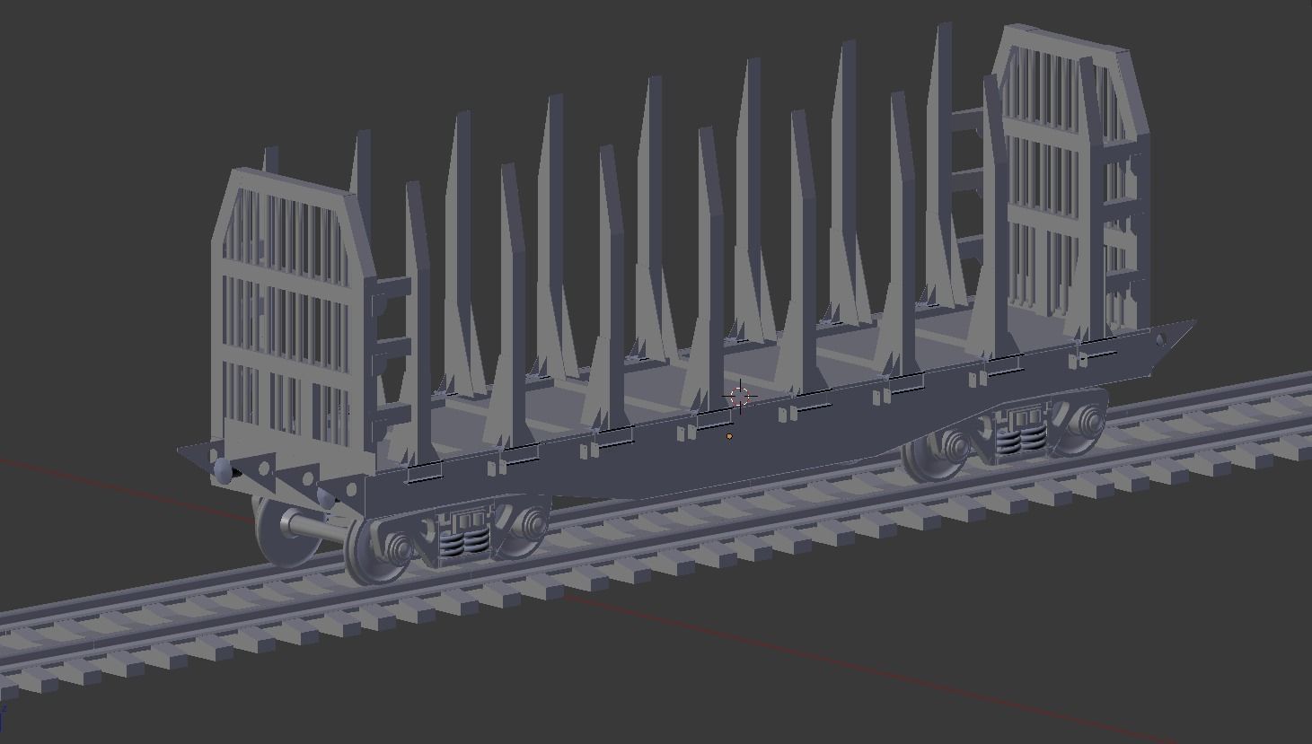 cargo trolley free 3D model | CGTrader