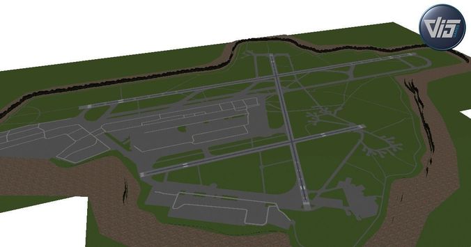 3D model Mobile Airport Scene VR / AR / low-poly | CGTrader