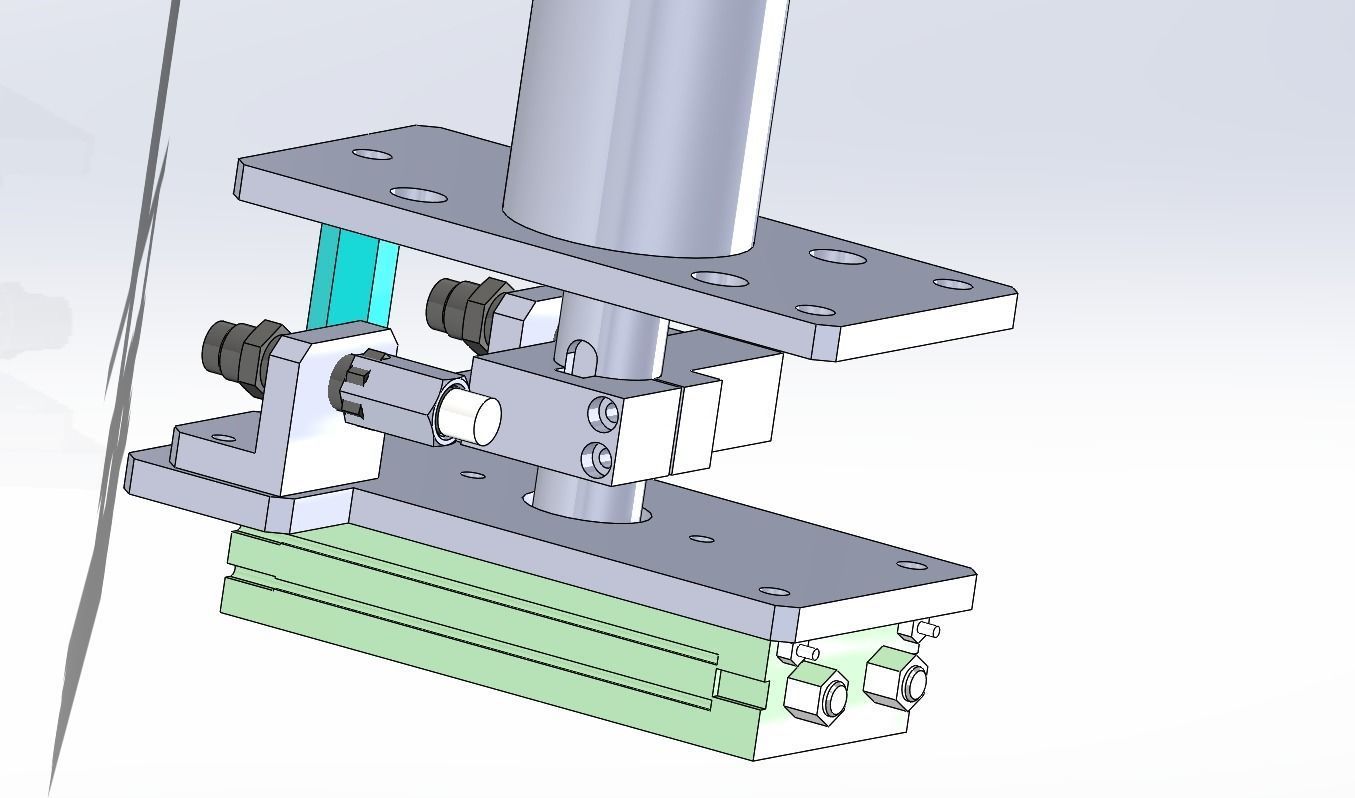 Long stroke cylinder application mechanism 3D model | CGTrader