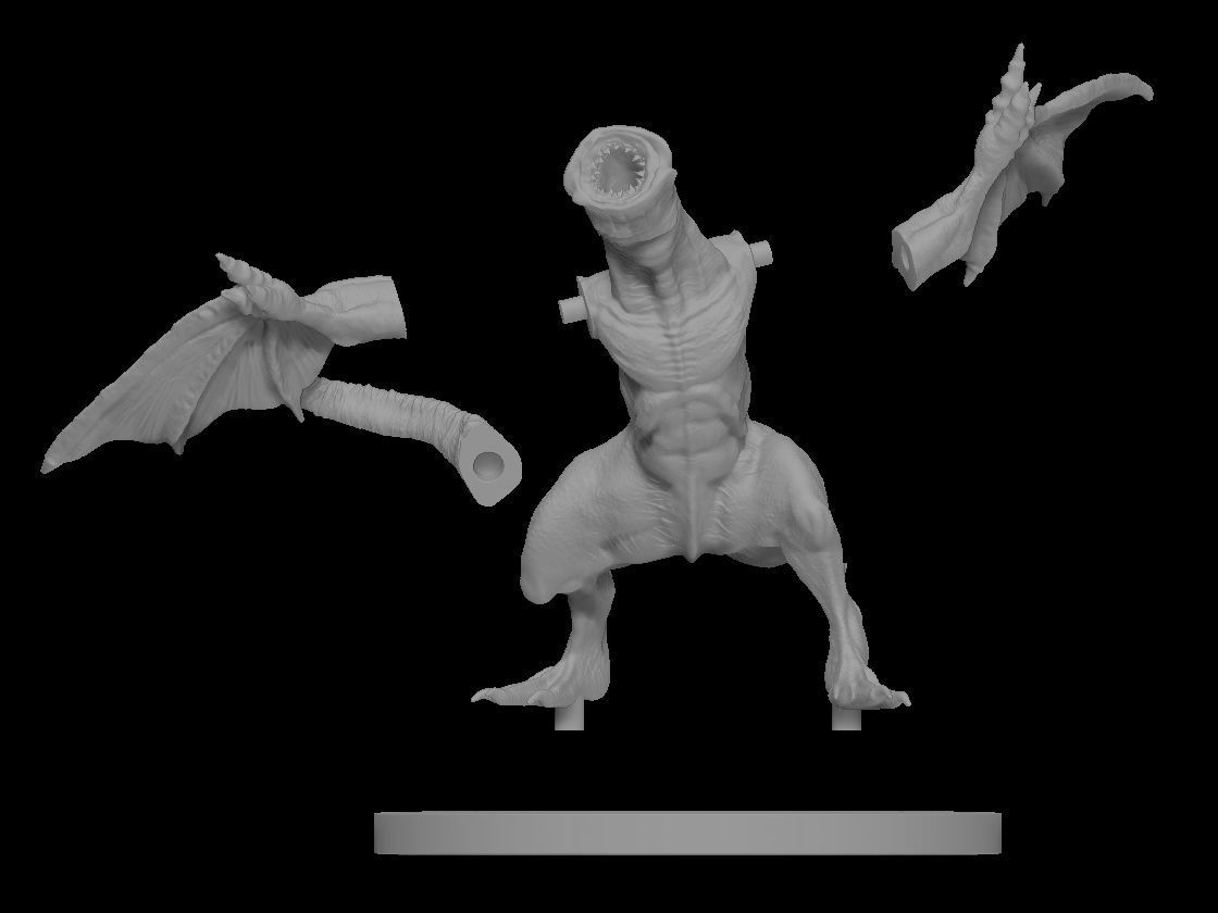 Khezu monster miniature 3D model 3D printable | CGTrader