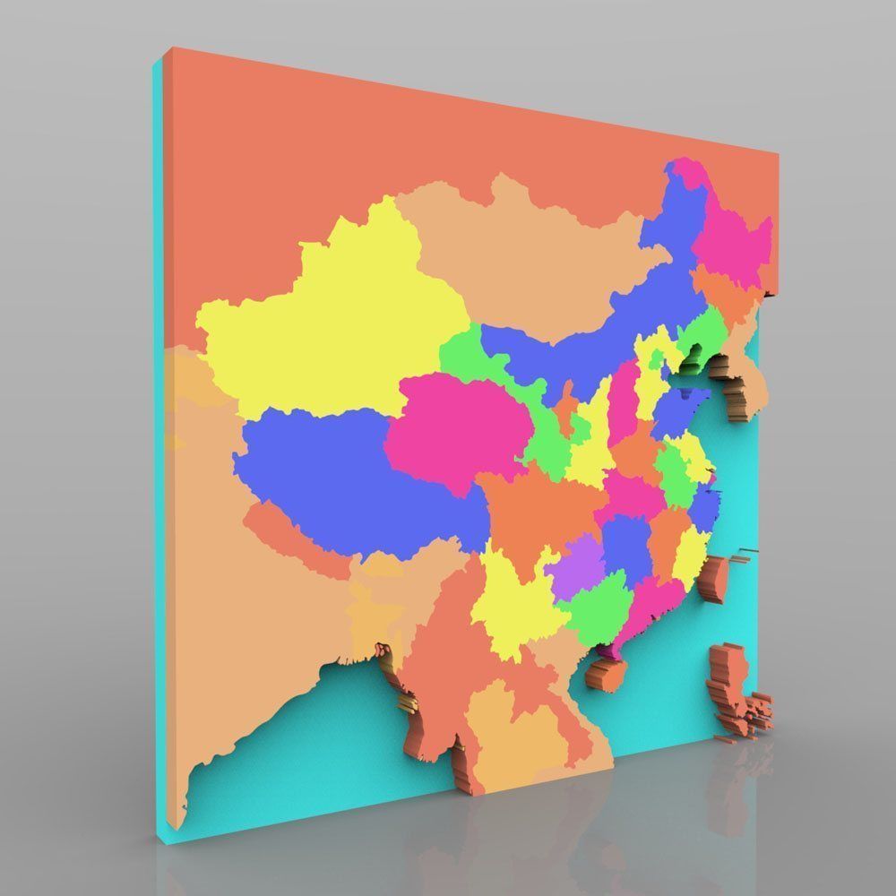 China Map 3D model | CGTrader