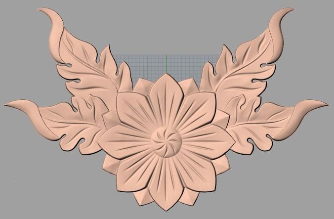 Artcam 3D relief STL models for CNC woodworking E107 3D model | CGTrader