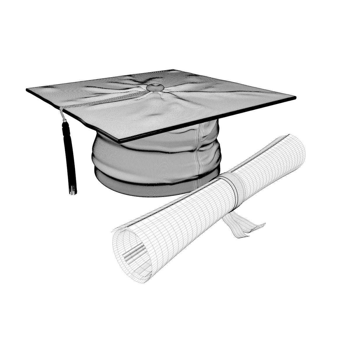 Graduation Cap 3D model | CGTrader