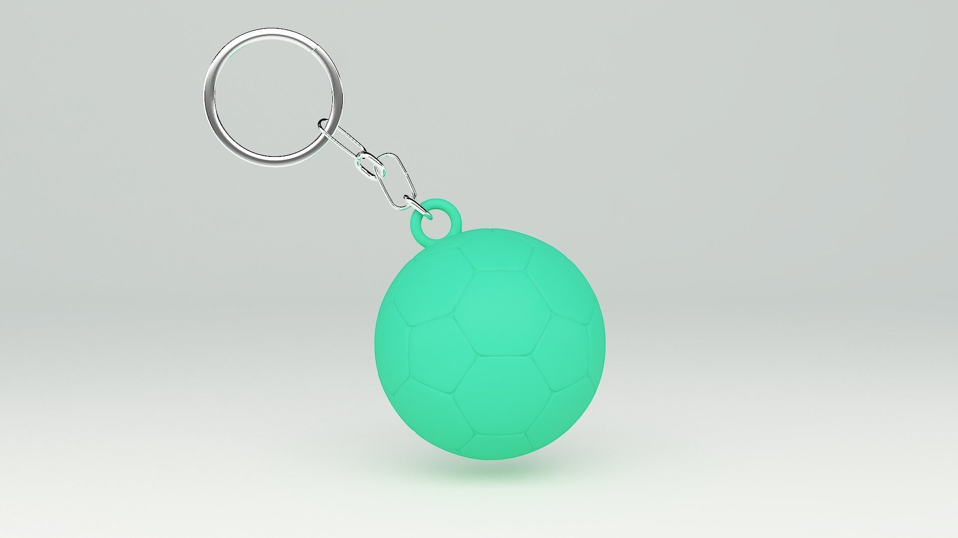 Soccer ball keychain 3D model 3D printable | CGTrader