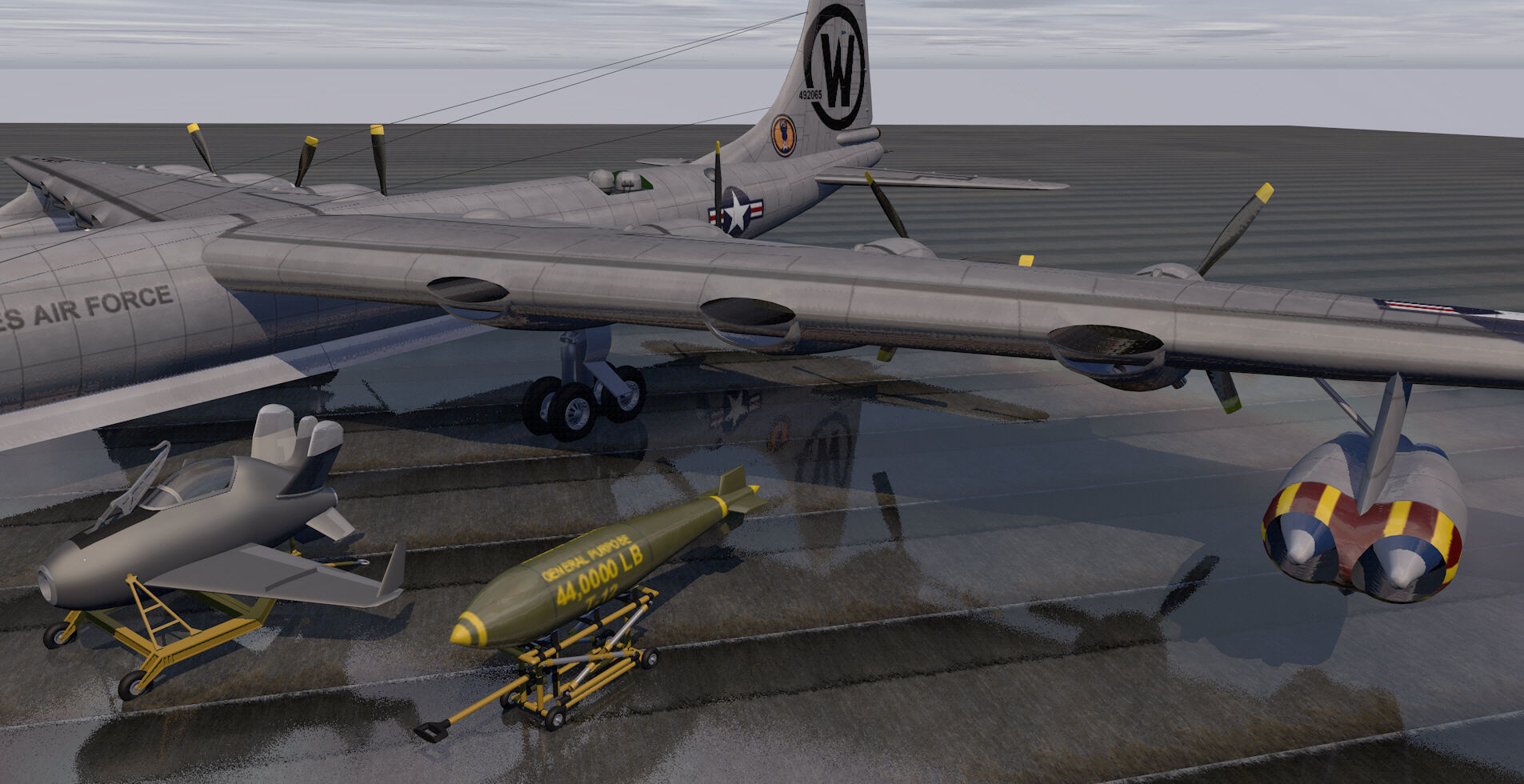 Convair B-36H Peacemaker 3D model | CGTrader