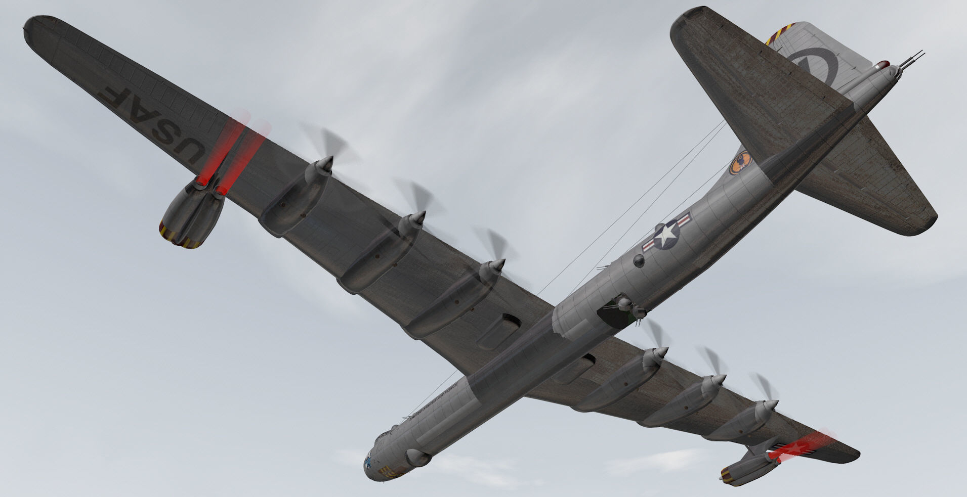 Convair B-36H Peacemaker 3D model | CGTrader