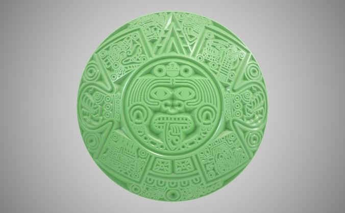 Aztec Wall Decoration 3D model 3D printable | CGTrader