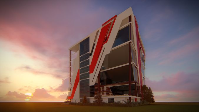 Sport Center building 3D model | CGTrader