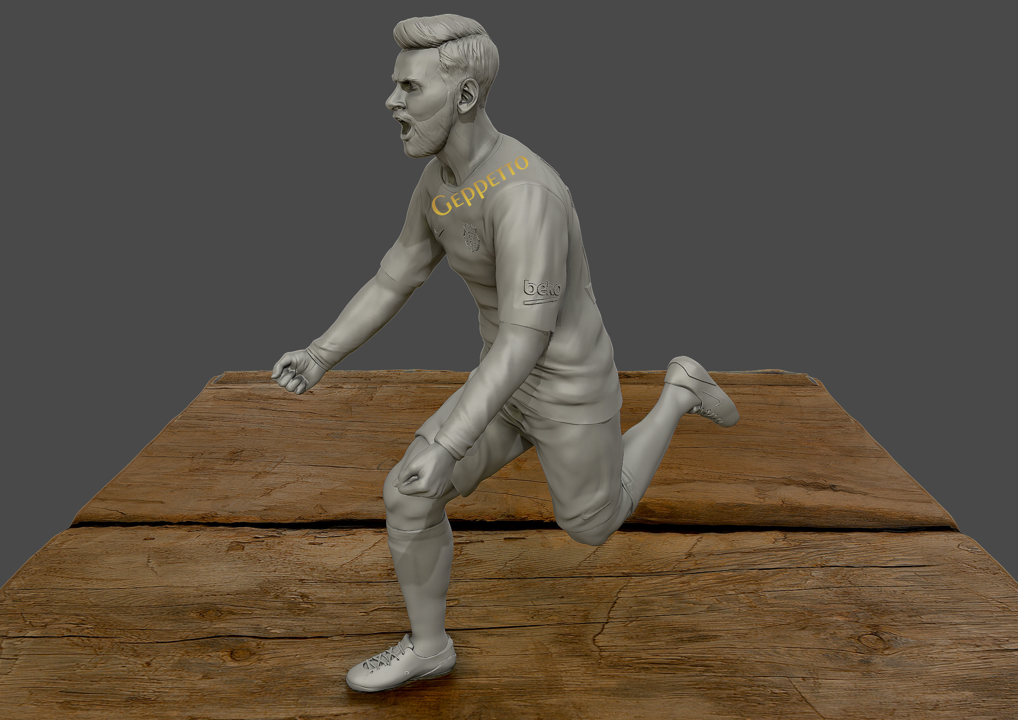 Leo Messi 3d sculpture 3D model 3D printable | CGTrader