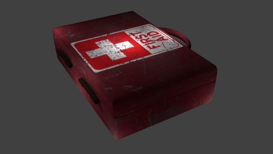 Worn medkit 3D model | CGTrader
