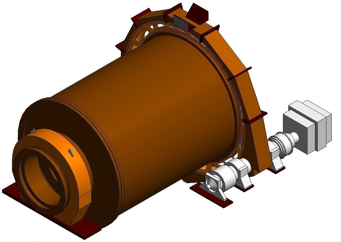 ball mill 3D model | CGTrader
