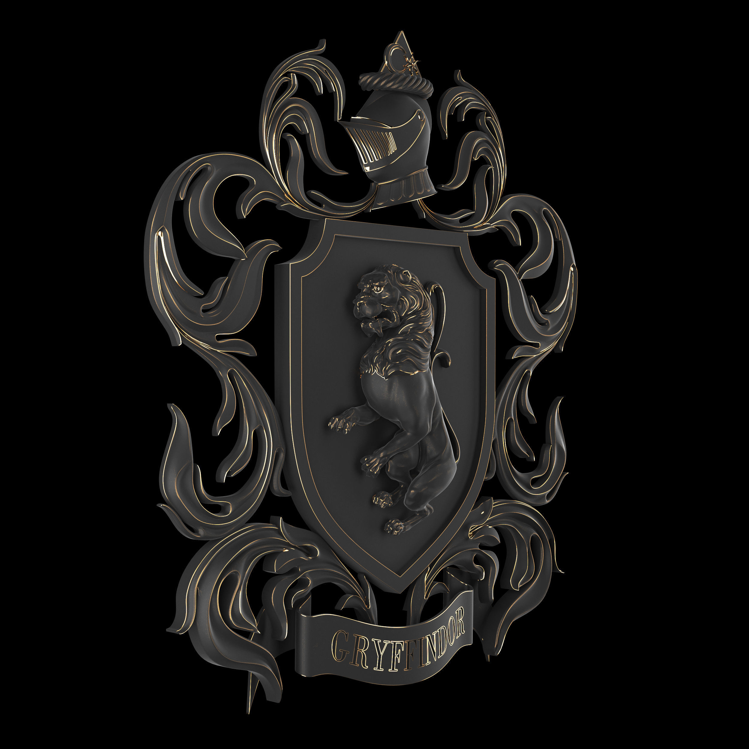 Harry Potter House of GRYFFINDOR Crest 3D model | CGTrader