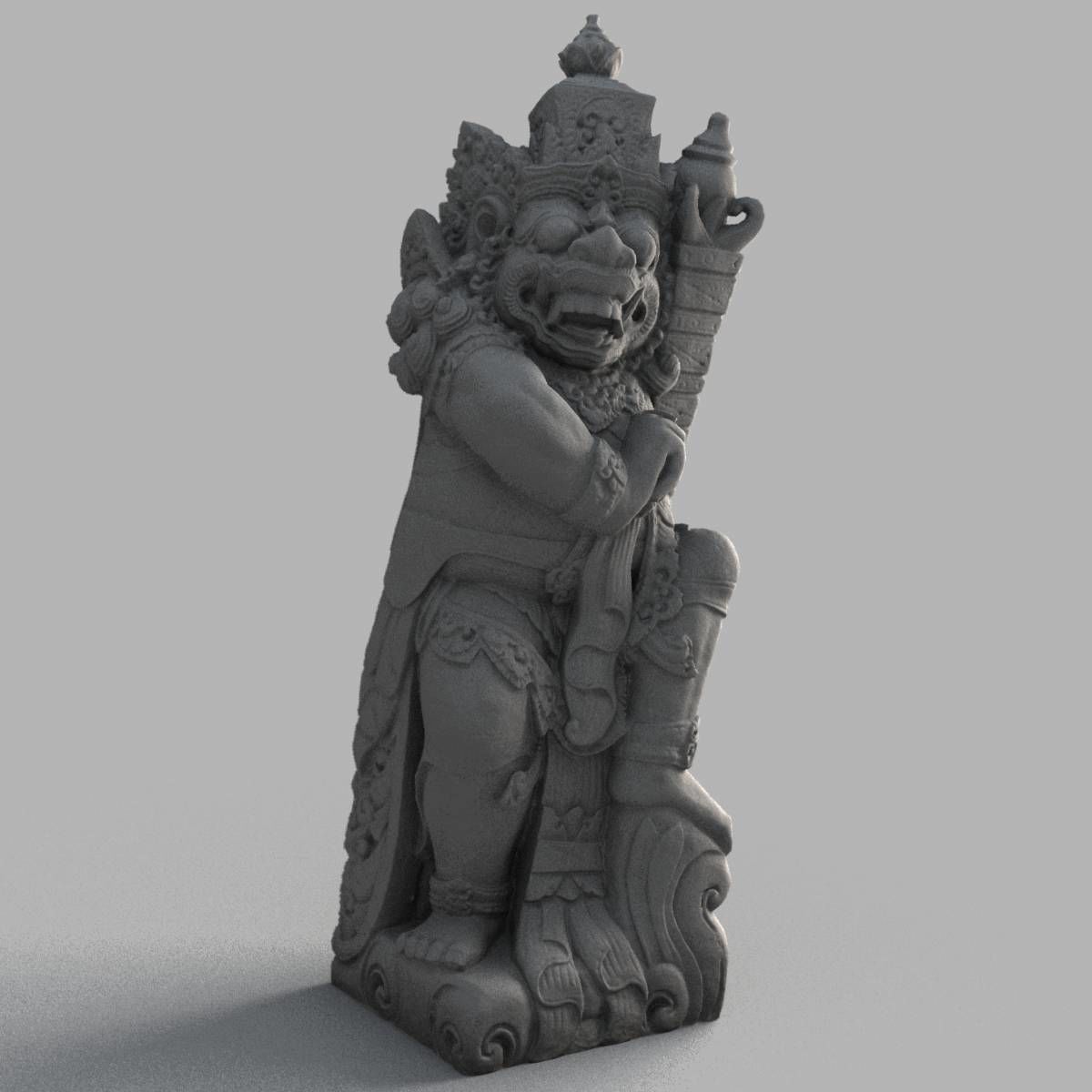 3d Statue Bali New Pose Krishna Murti 3D Model Using Jewlery Designer.