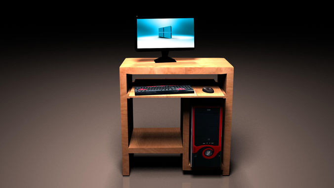 Desktop pc 3D model 3D printable | CGTrader