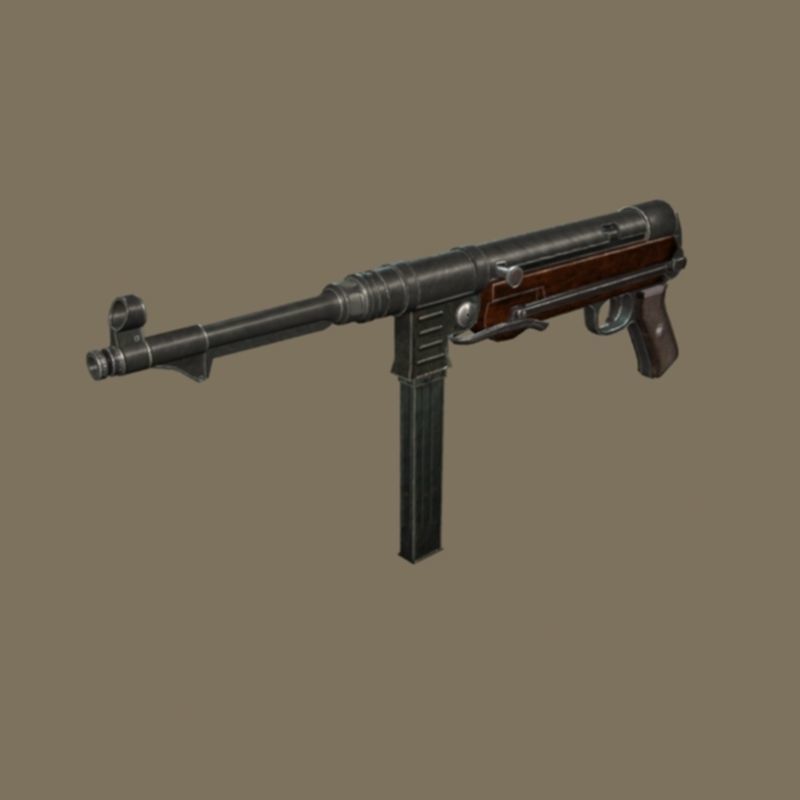 3D model MP40 ww2 VR / AR / low-poly rigged | CGTrader