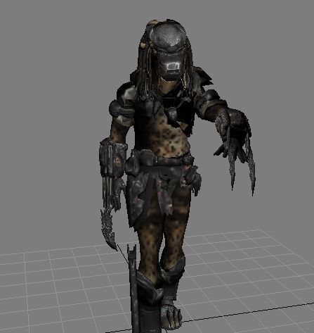 predator he is space strongest warrior free VR / AR / low-poly 3D model ...