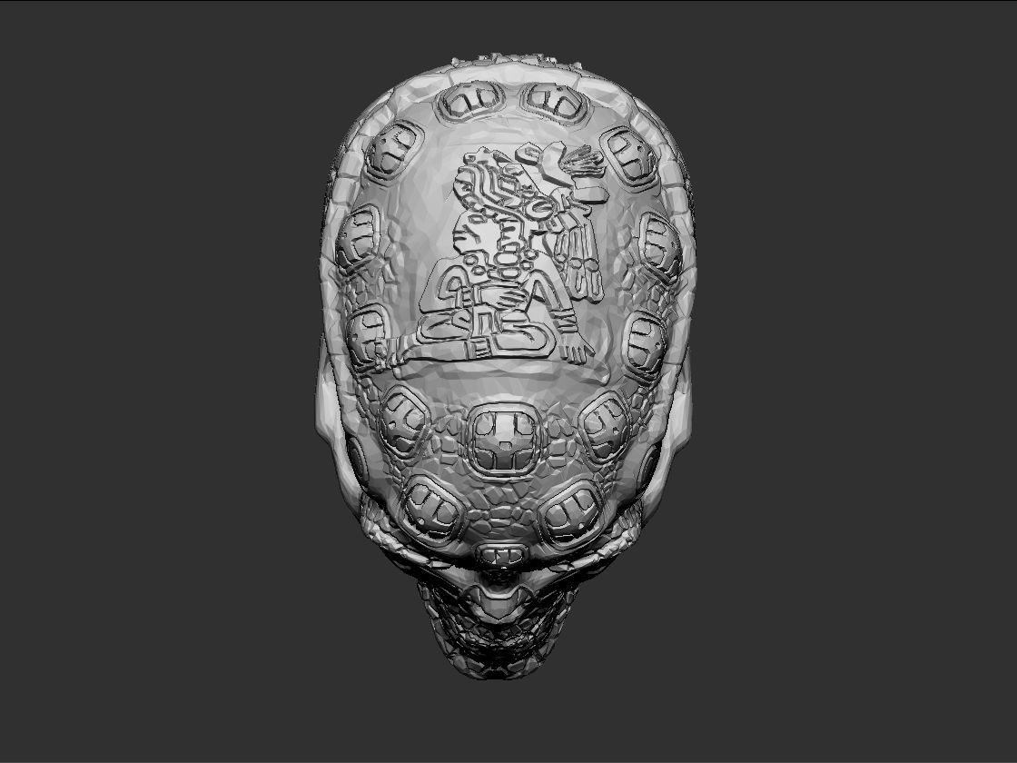 Mayan Skull 3D model 3D printable | CGTrader