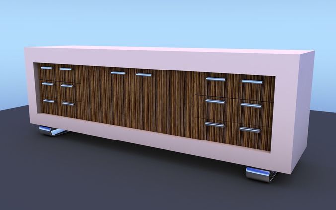 Modern console 1 3D model | CGTrader