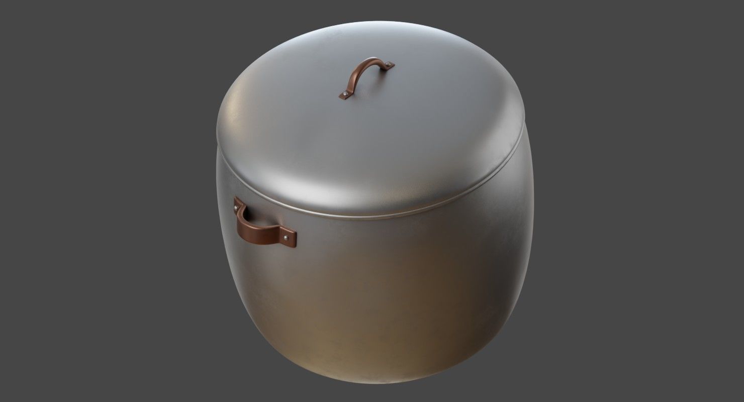 3D model Cooking pot vintage VR / AR / low-poly | CGTrader