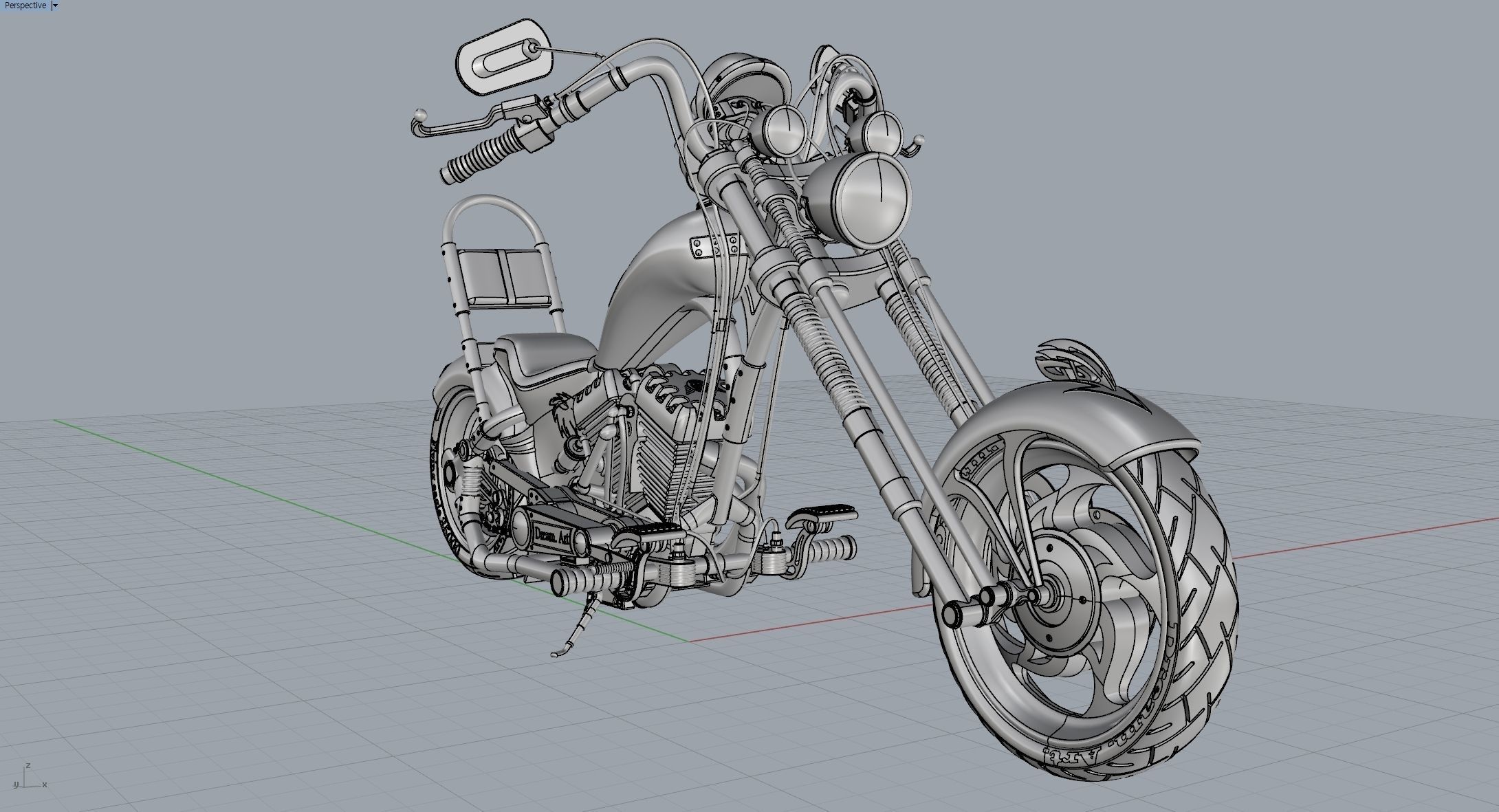 Chopper 3D model | CGTrader