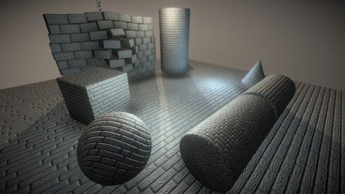 Texture Brick Wall 2 - Texture Set 16 VR / AR / low-poly | CGTrader