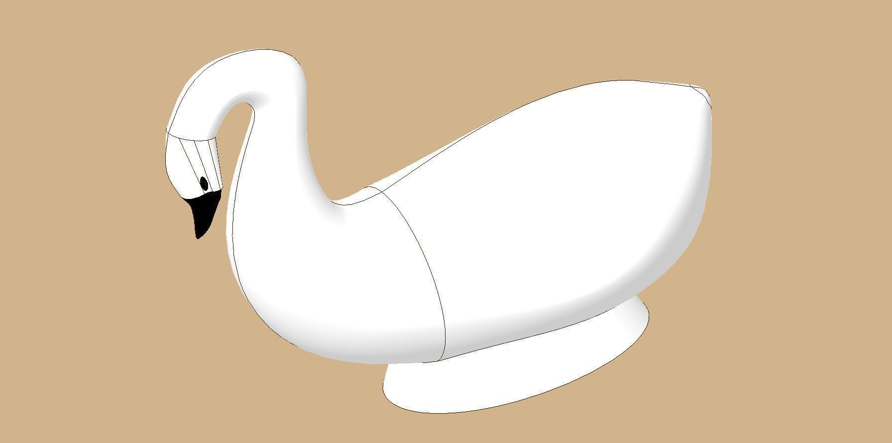 Swan Model free 3D model | CGTrader