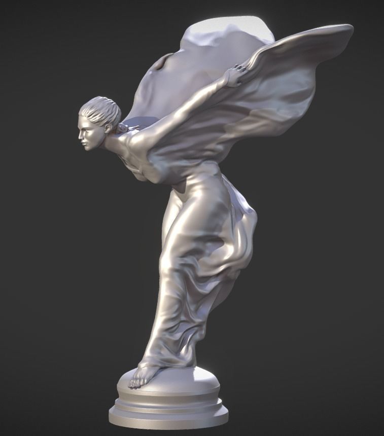 3D Flying Lady | CGTrader