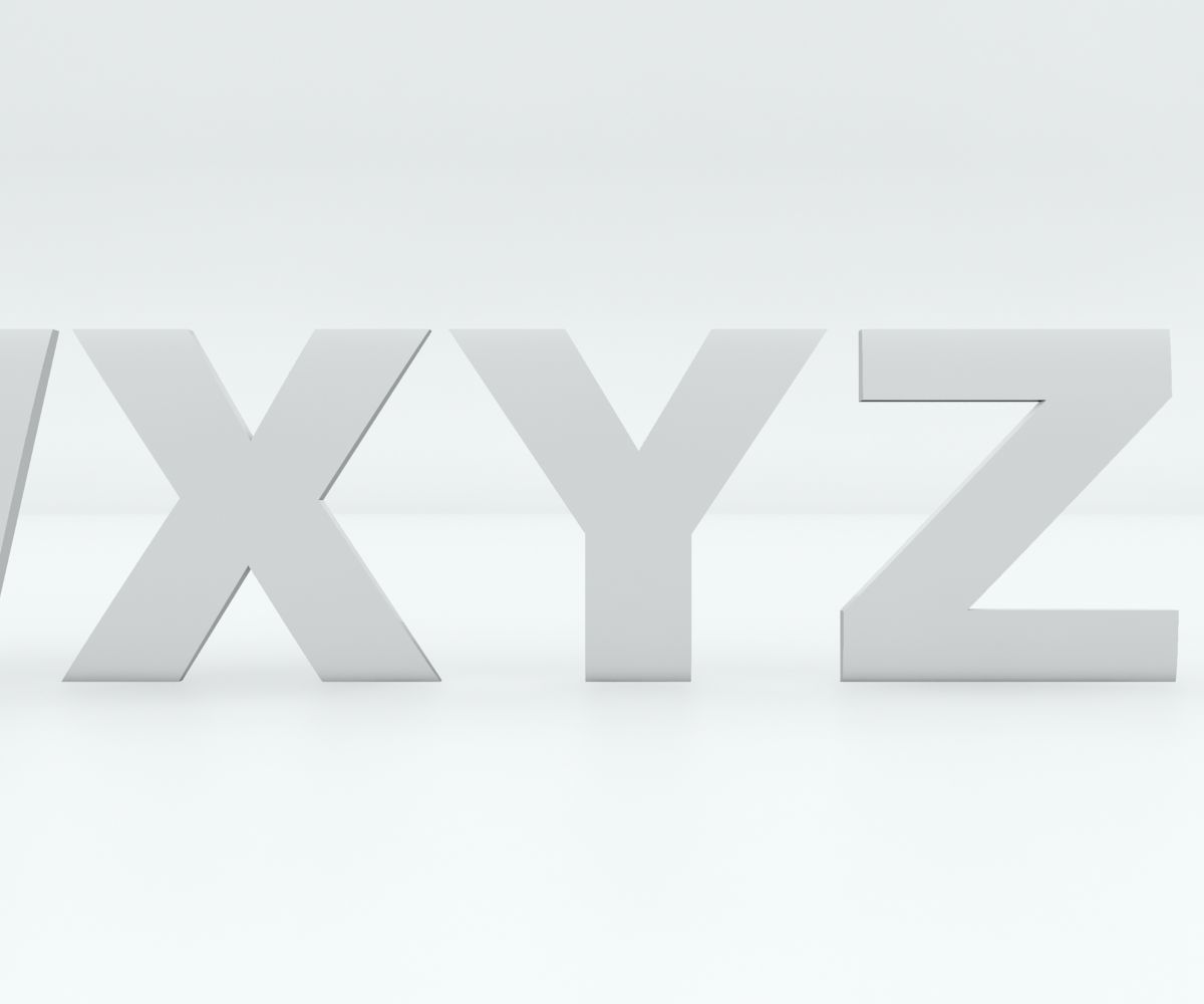 3d car badge letters for 3d printing 3D model | CGTrader