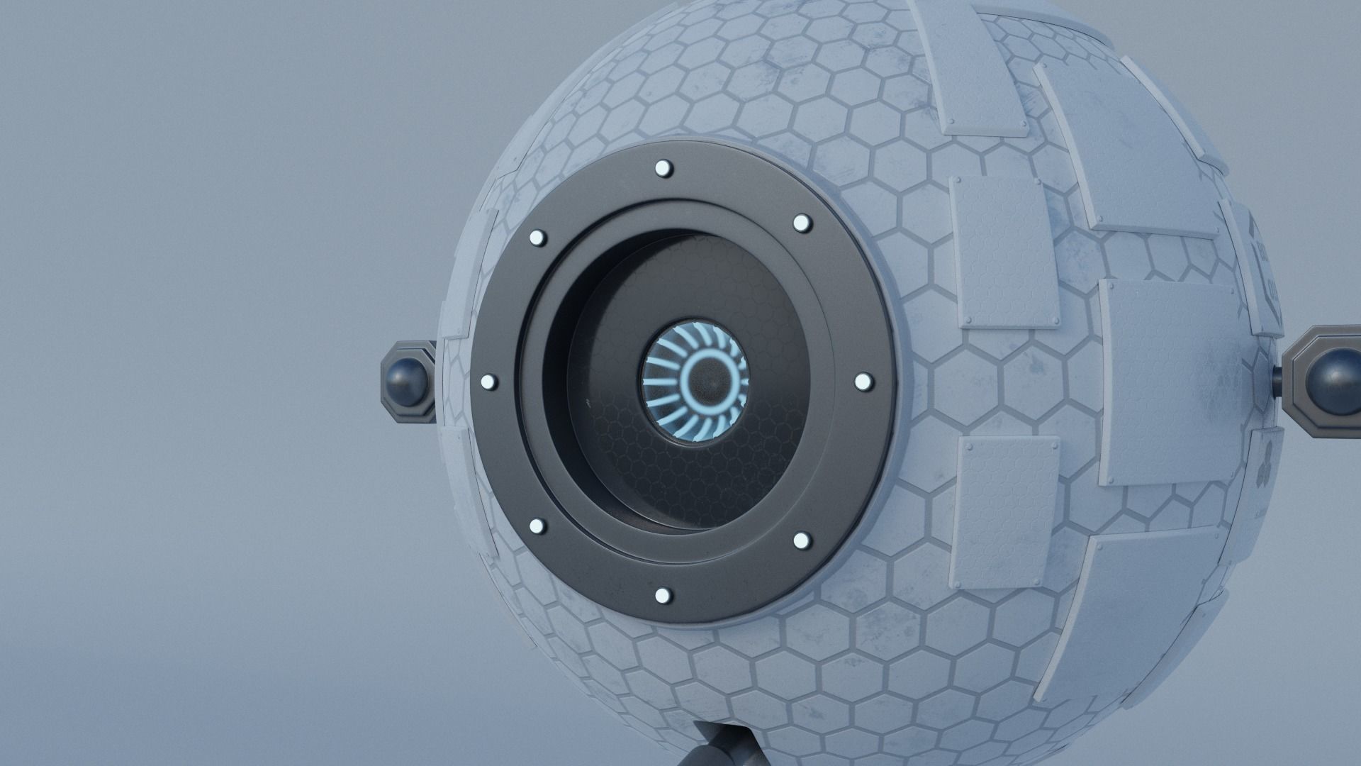 Space Bot 3D model rigged | CGTrader