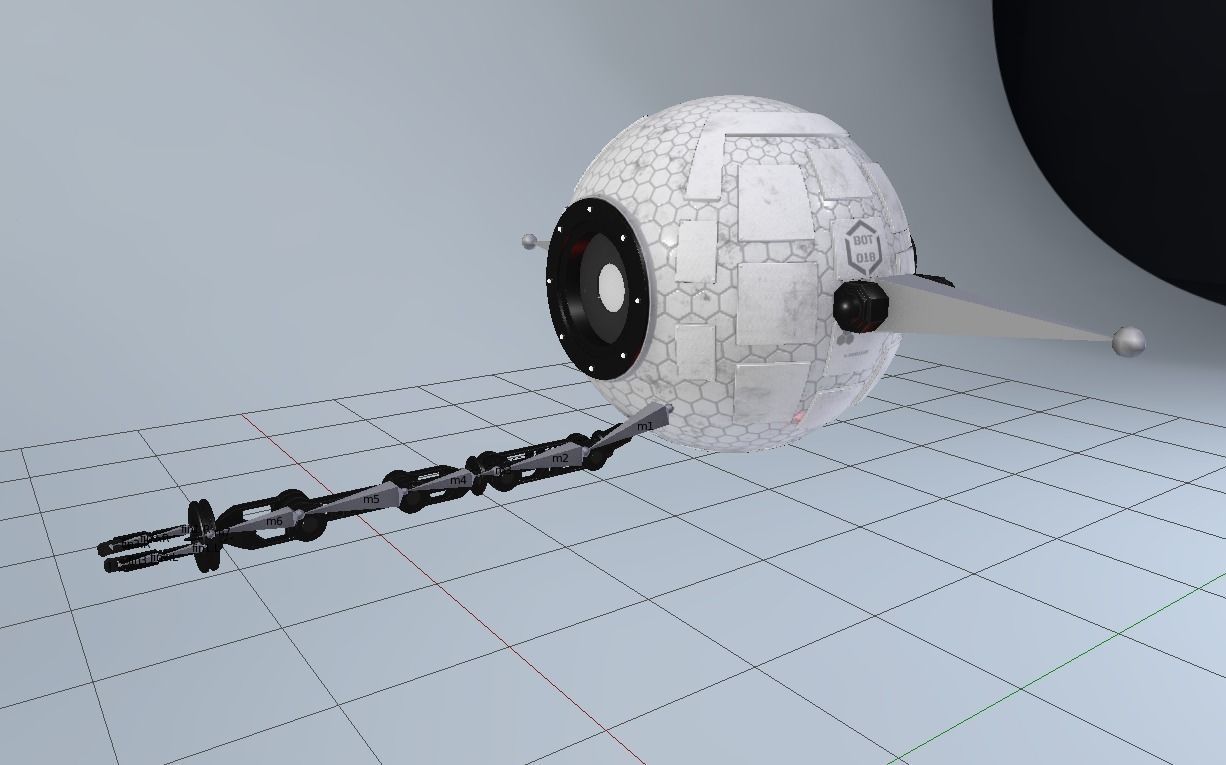 Space Bot 3D model rigged | CGTrader