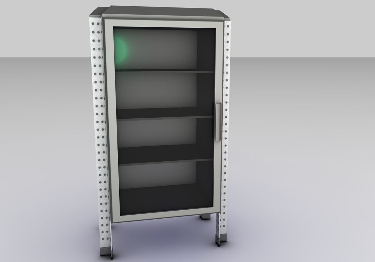 3D model Server Cabinet VR / AR / low-poly | CGTrader