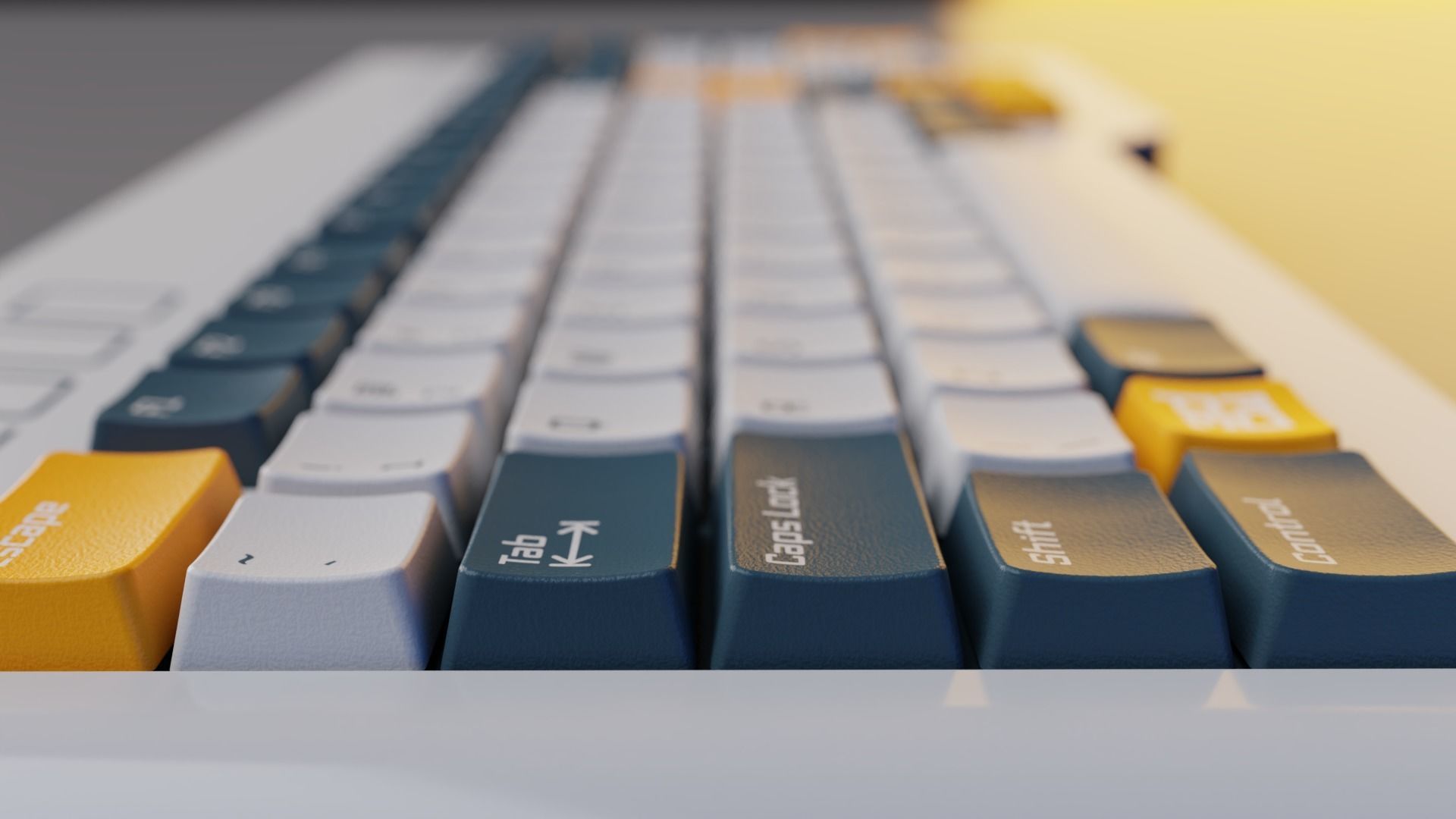 Retro Modern Keyboard 3D model | CGTrader