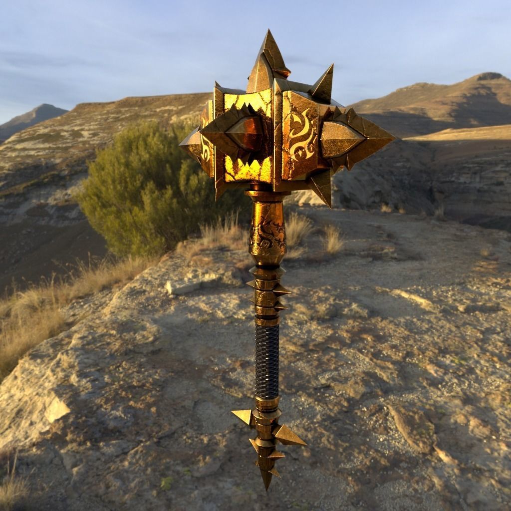 3D model Sulfuras Hand of Ragnaros VR / AR / low-poly | CGTrader