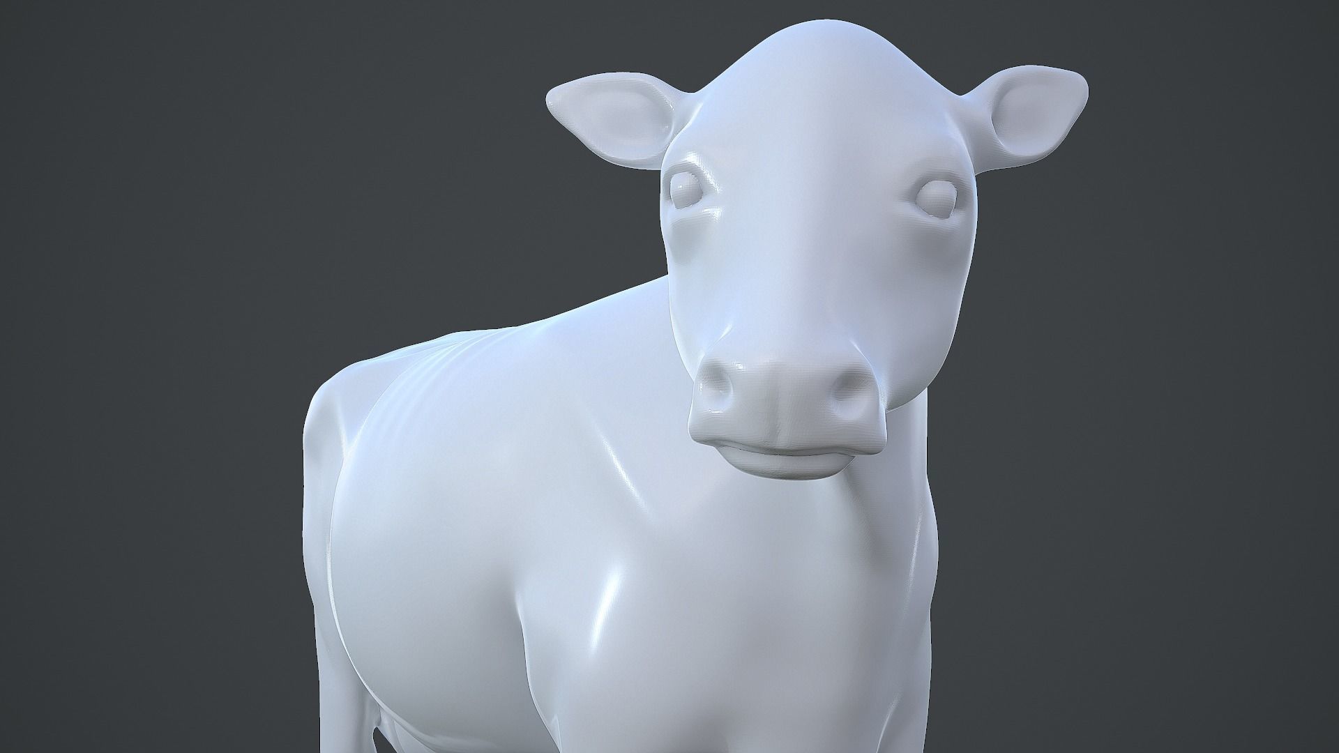 Realistic cow 3D model 3D printable | CGTrader