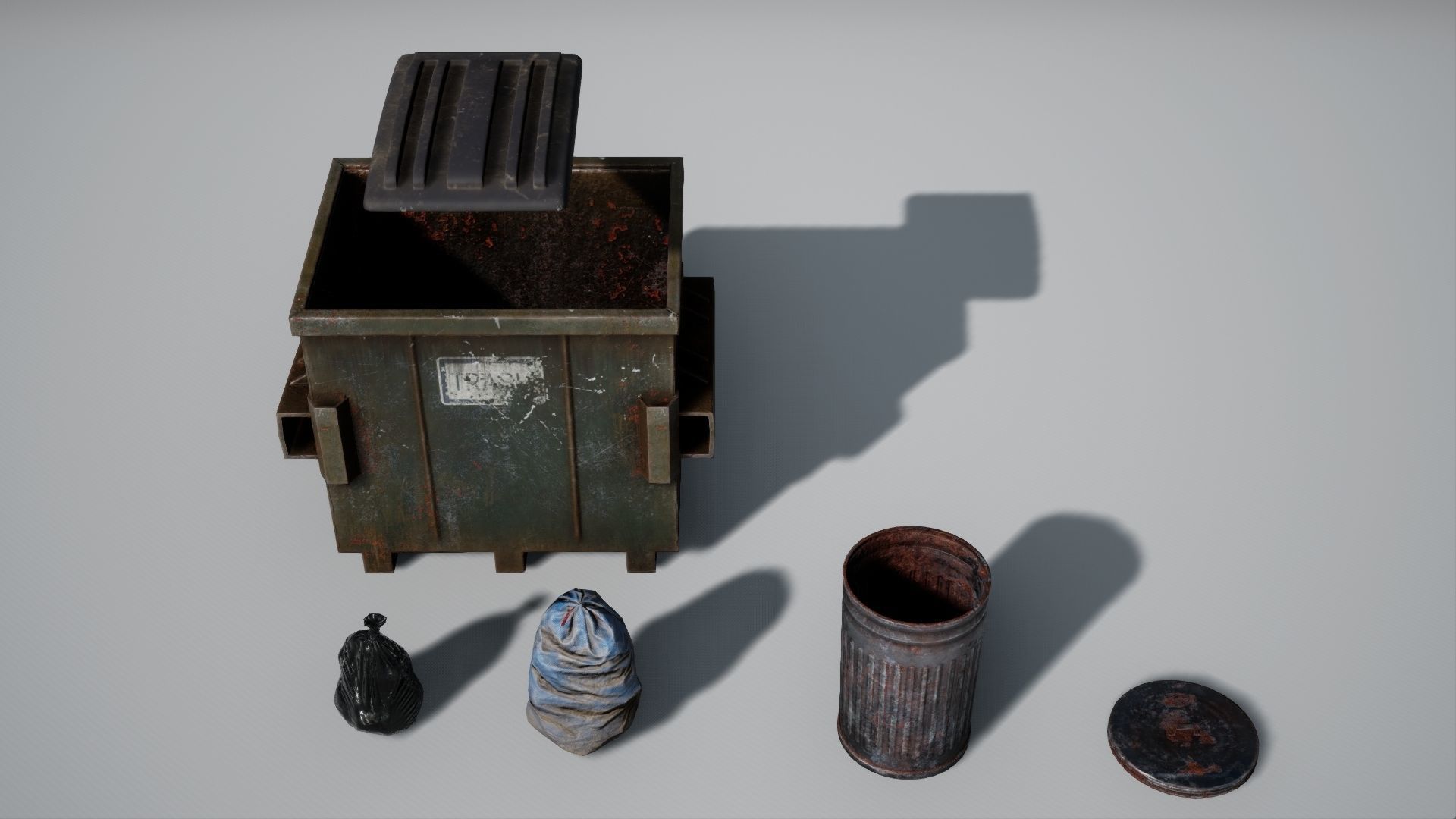 3D model Rubble Debris Trash Pack VR / AR / low-poly | CGTrader