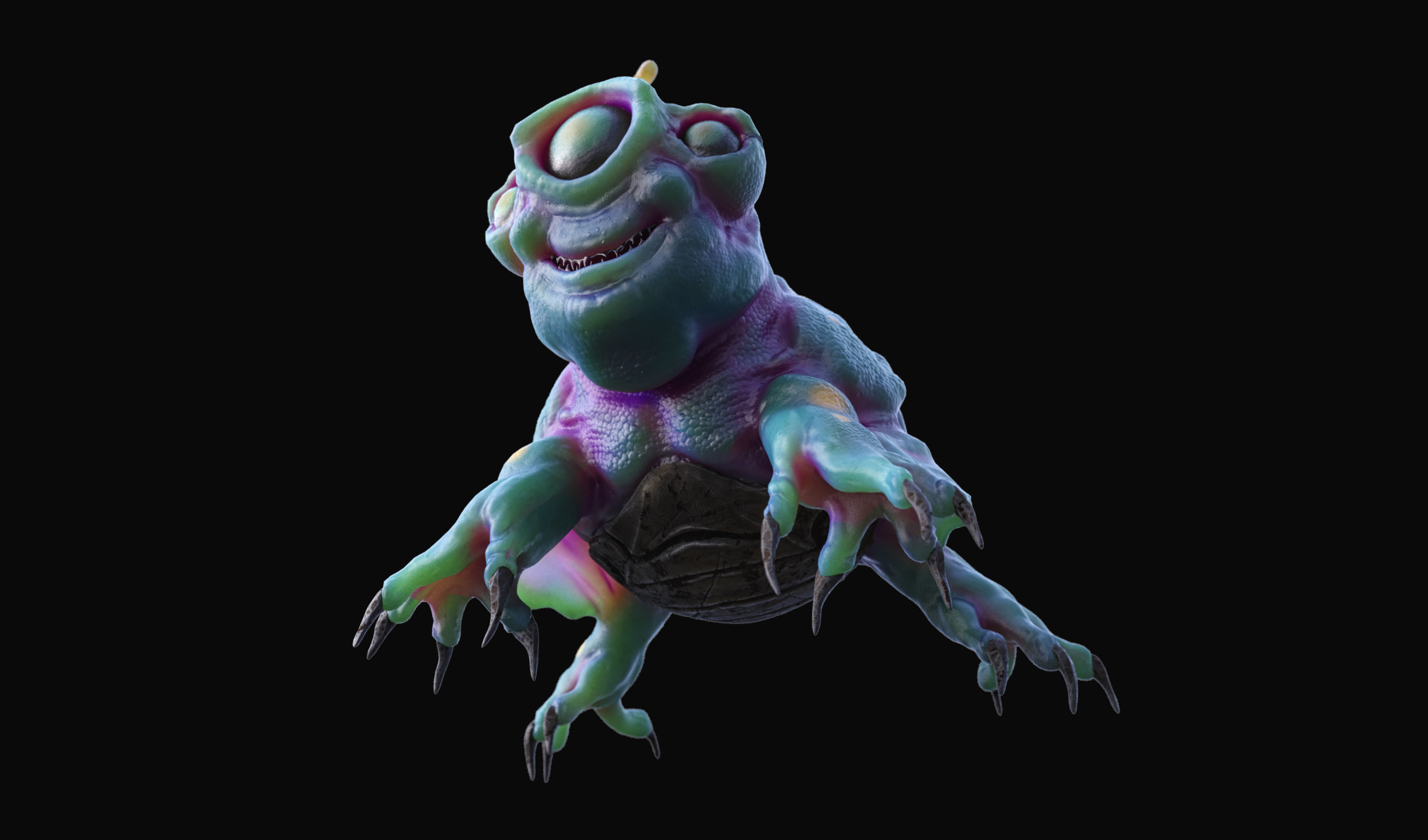 Aquatic Alien free 3D model | CGTrader