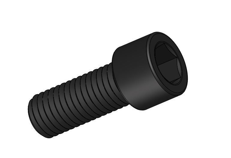 M12x30 bolt 3D model | CGTrader