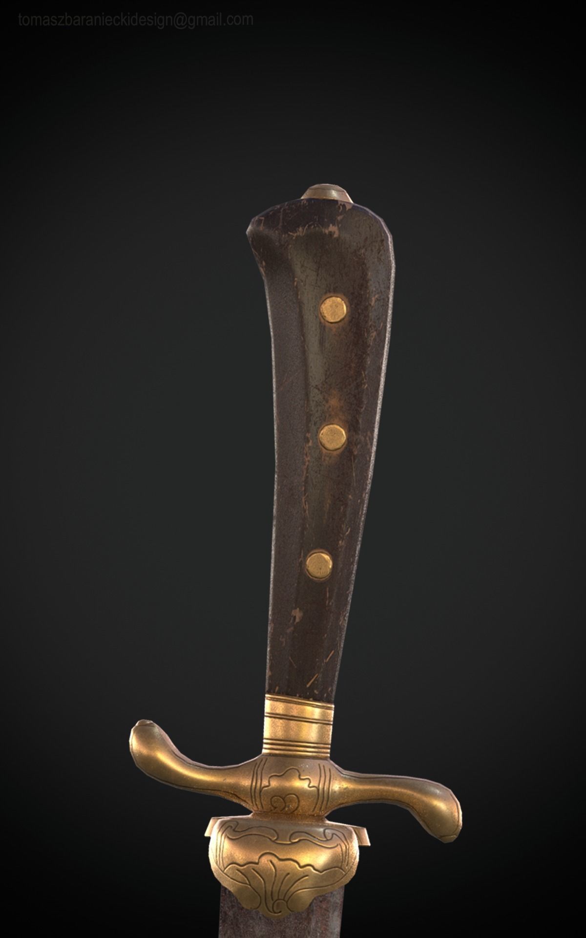 3D model Eastern European Short Sword VR / AR / low-poly | CGTrader