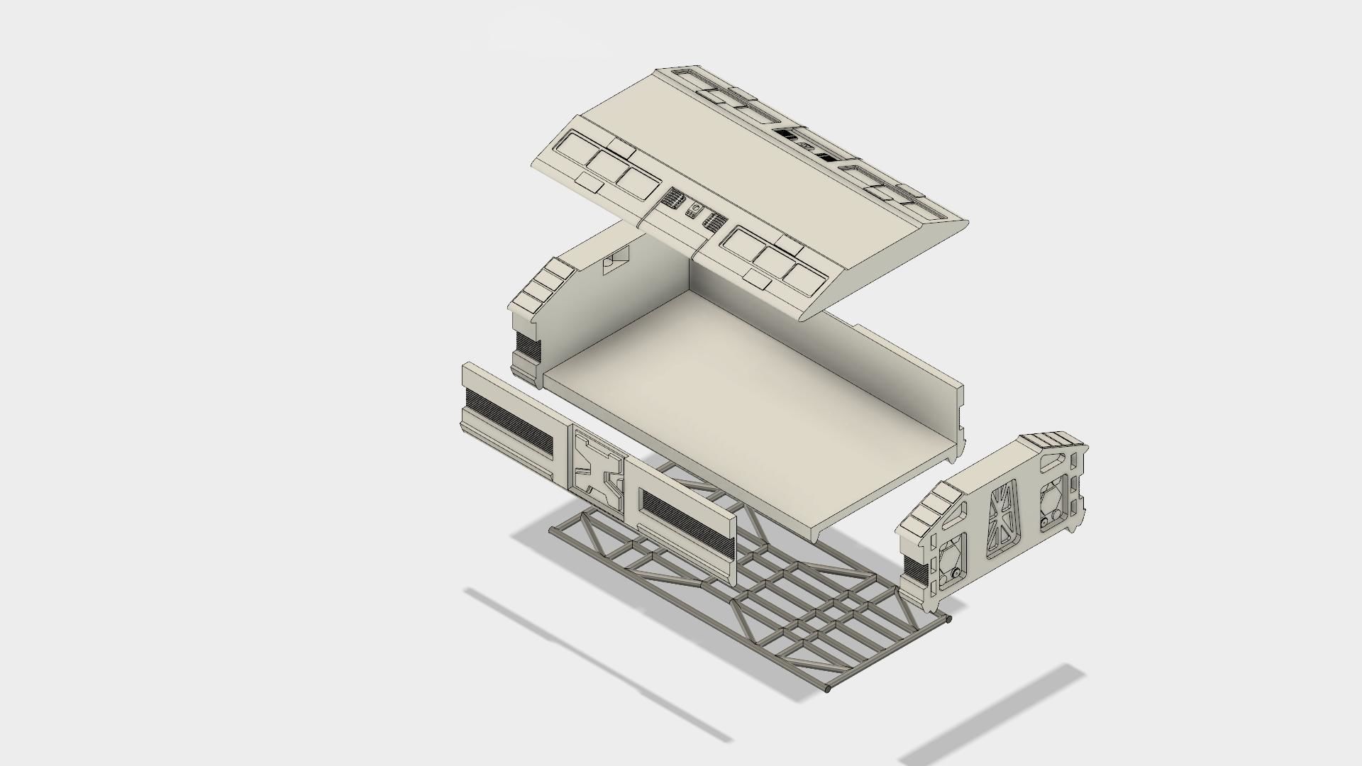 Space 1999 Eagle Transporter 3D model 3D printable | CGTrader