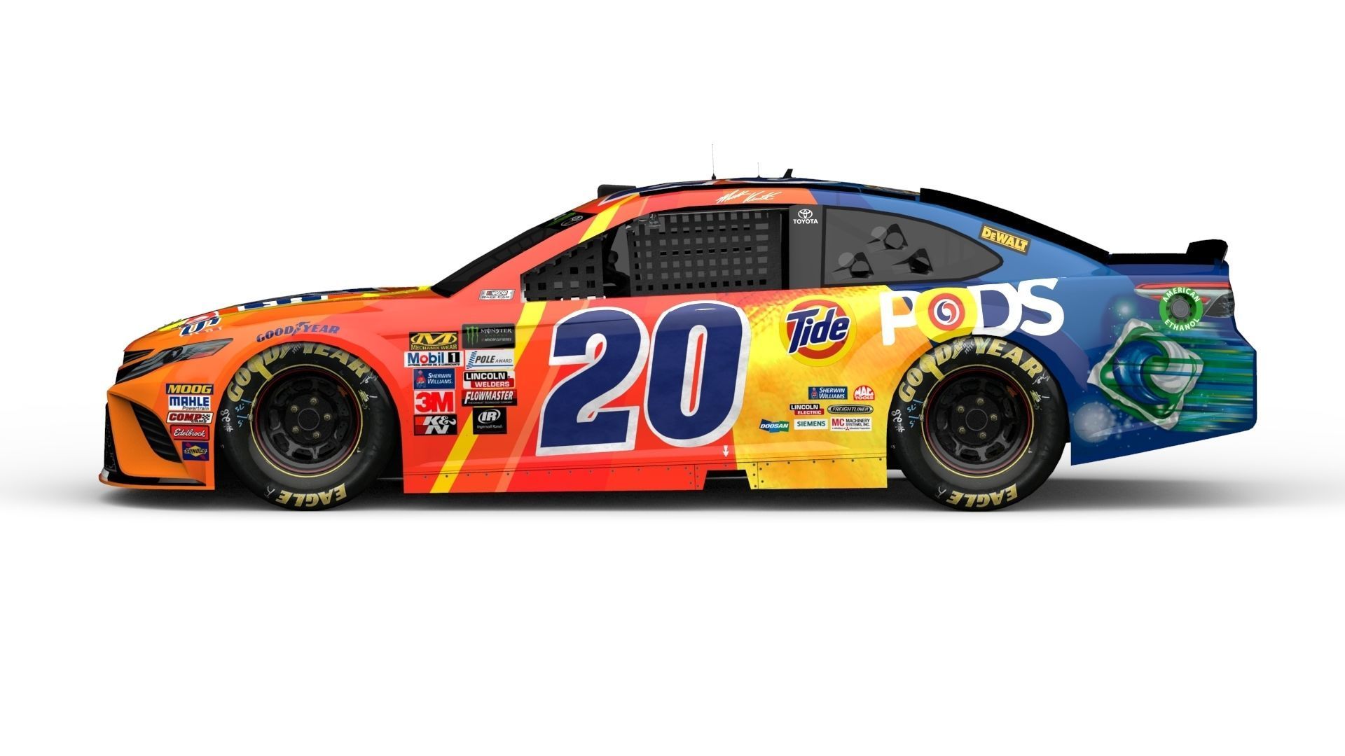 3D model Toyota Camry XSE NASCAR VR / AR / low-poly | CGTrader